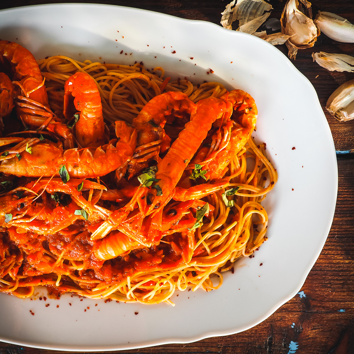 Crayfish Spaghetti - The Wild Epicurean
